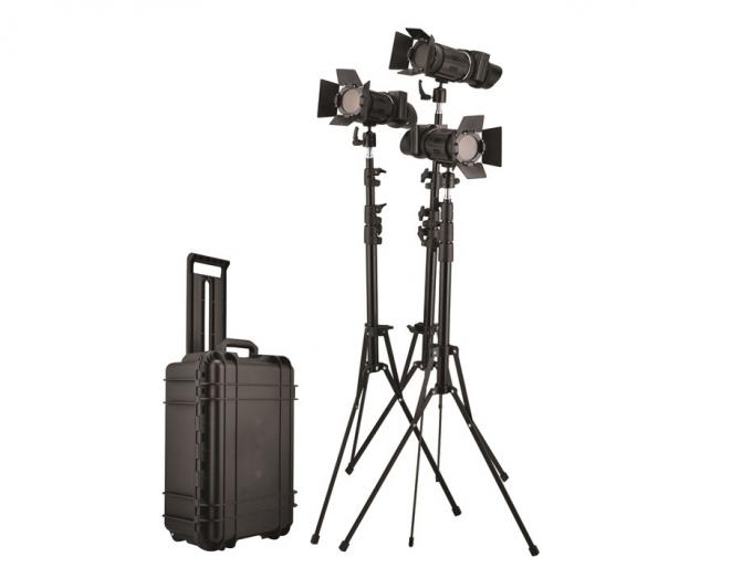 50W Dimmable LED Professional Studio Lighting Kits Focusable Black ...