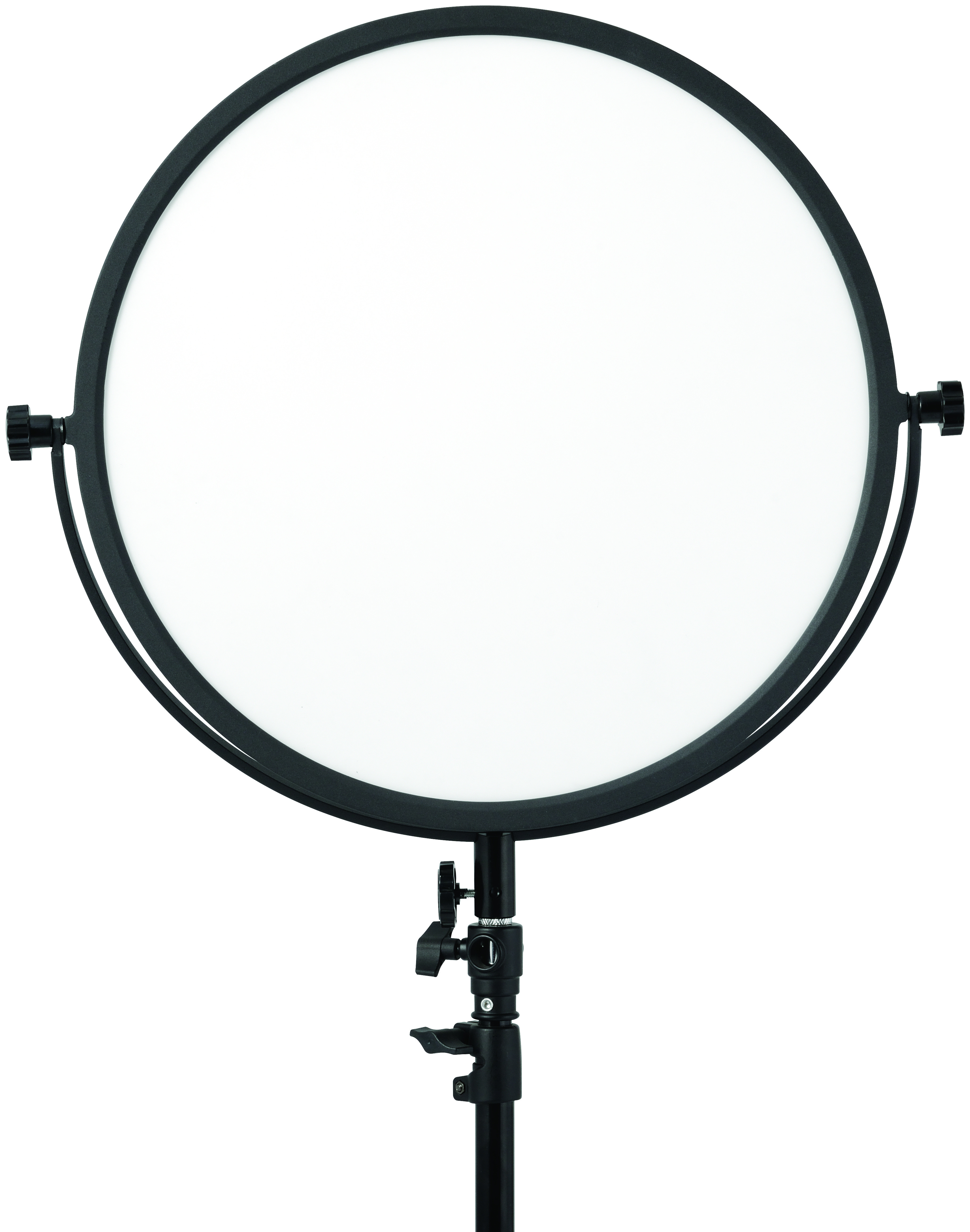 Large Size Round Soft LED Video Light For Photography CRI 95 75° Beam Angle