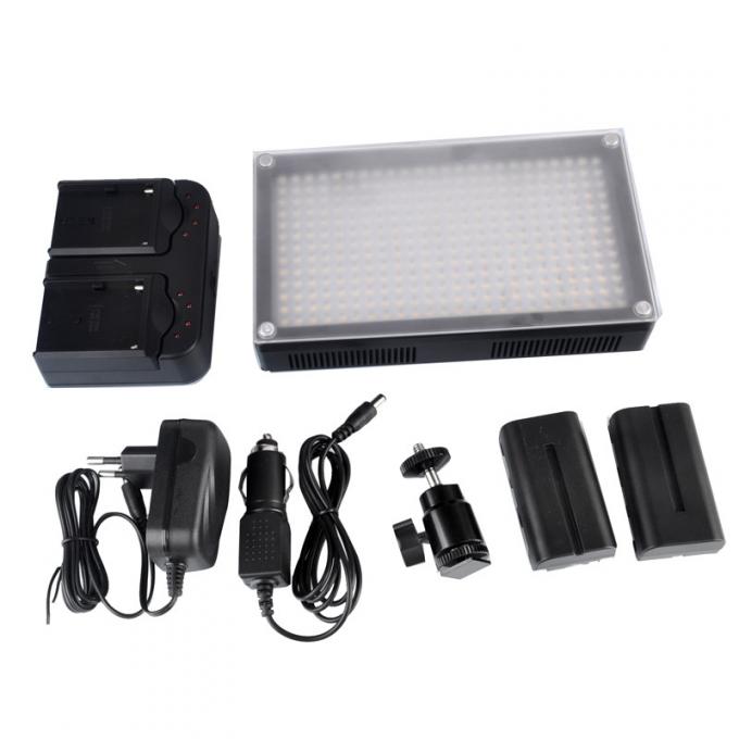 High Illuminance Plastic LED Camera Lights Bi Color Camcorder LED Light